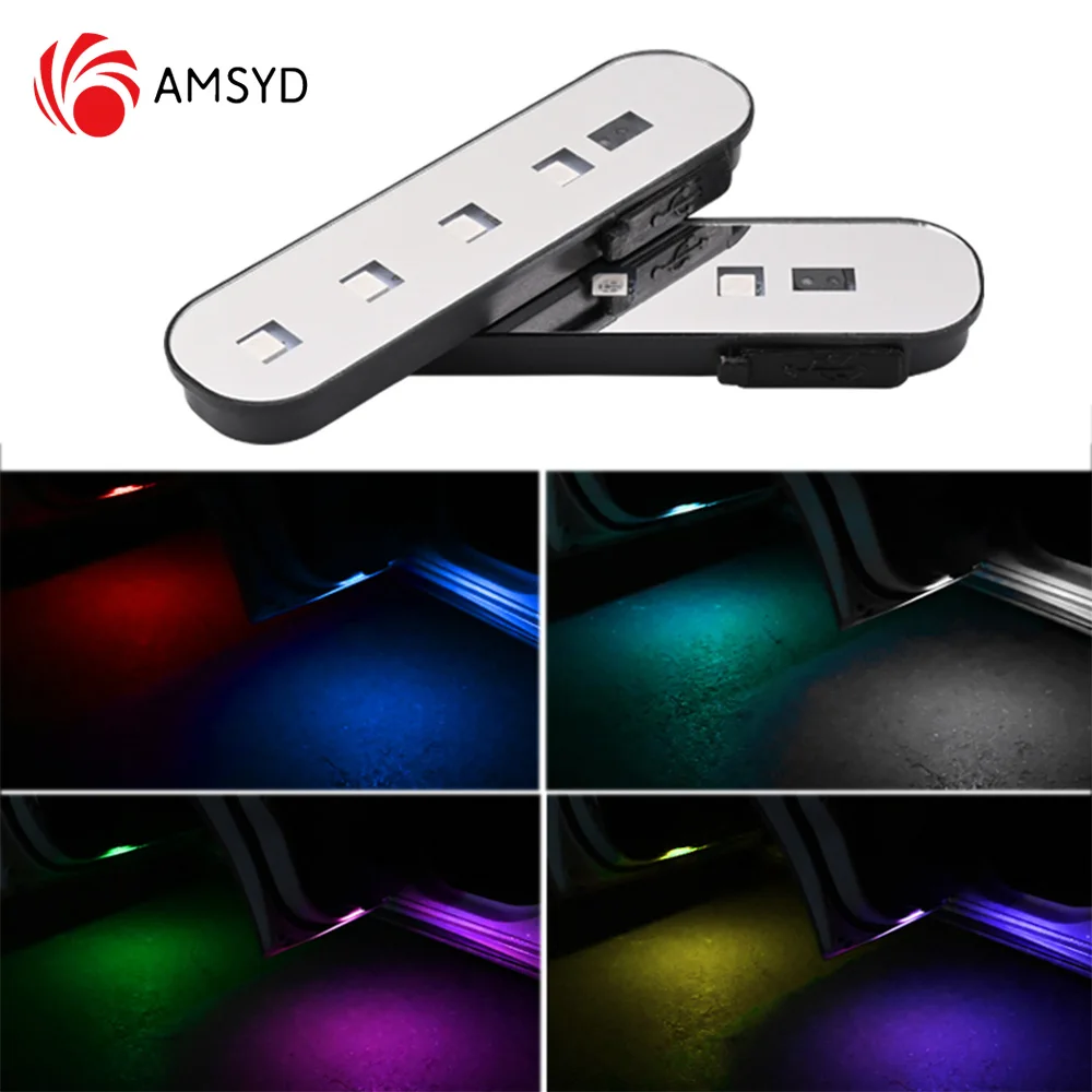 2PCS-Car-Door-Opening-Warning-Atmosphere-LED-Light-Auto-Door-Decoration ...