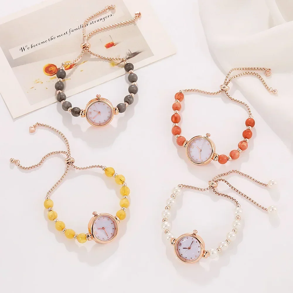 Relojes-con-correa-de-pulsera-de-perlas-Para-mujer-reloj-de-lujo-dise-o ...