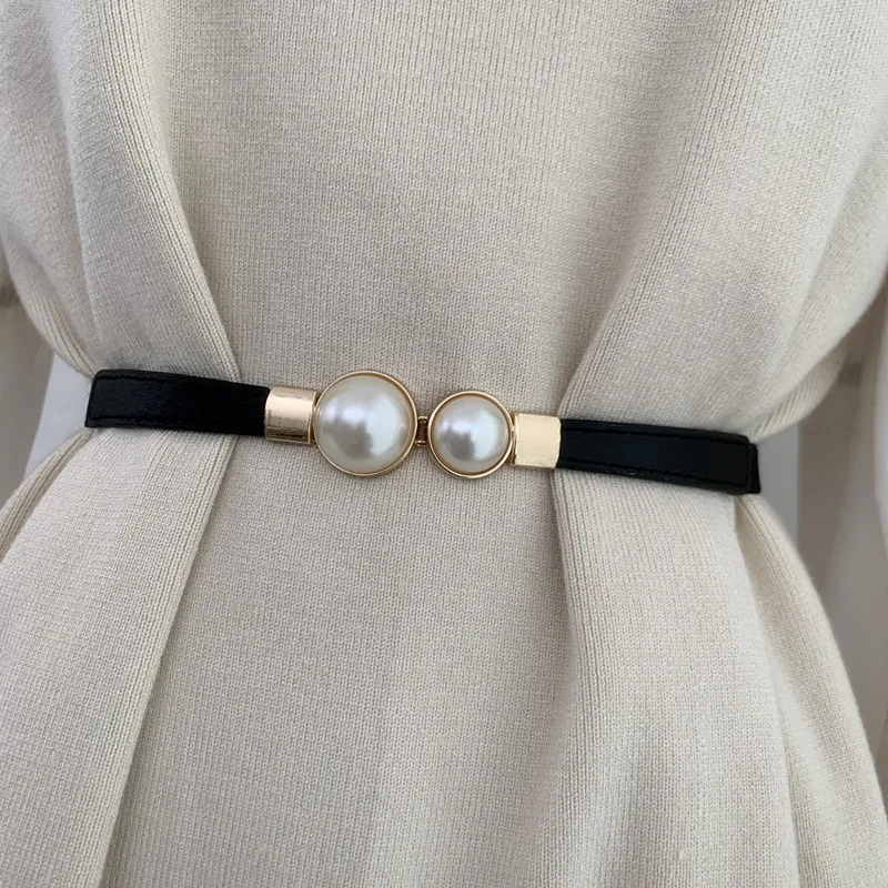 Pearl-Waist-Strap-For-Woman-Simple-Belt-For-Dresses-Elegant-High ...