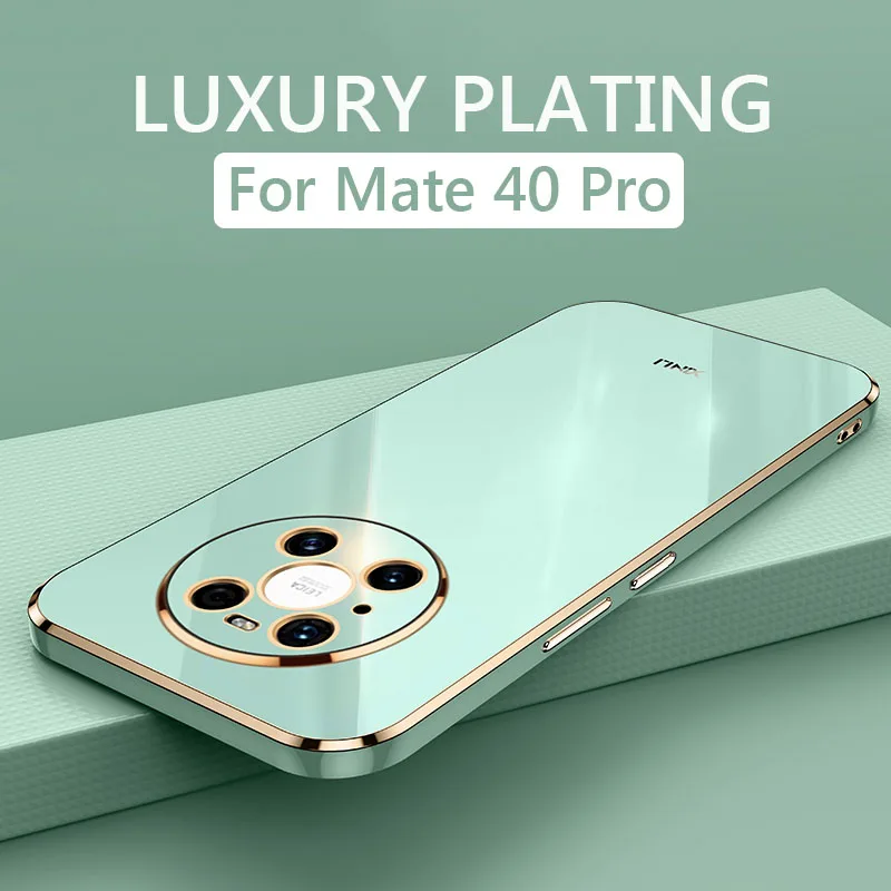 Luxury Square Plating Phone Case For Huawei Mate 40 Pro Plus Mate40 Pro ...