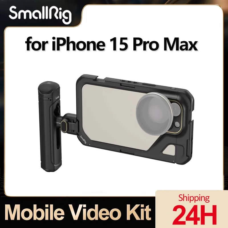 SmallRig Mobile Video Kit (Single Handheld ) for iPhone 15 Pro Max 4393 ...
