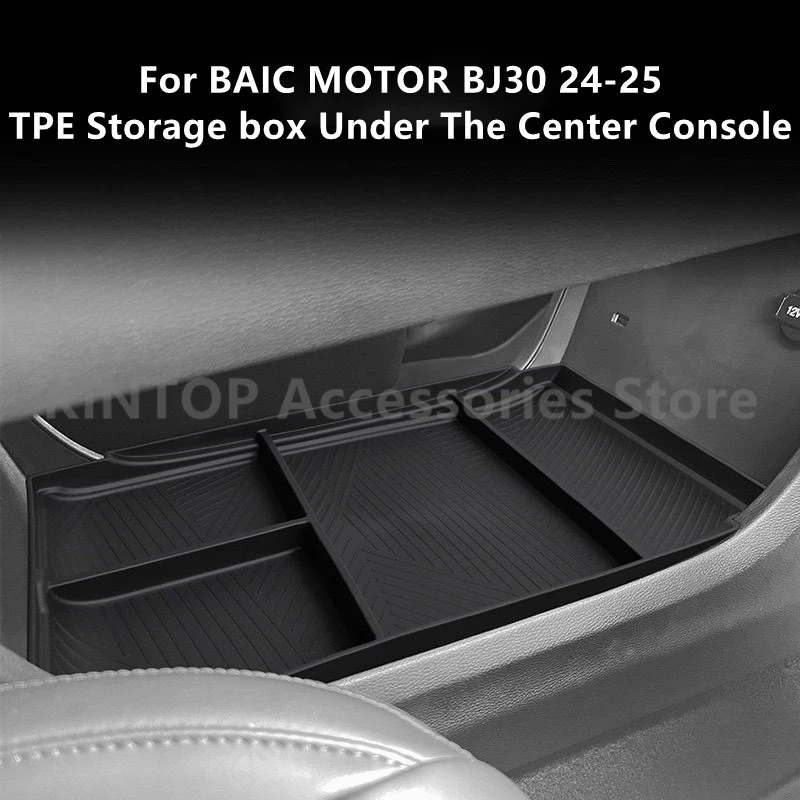 For BAIC MOTOR BJ30 24-25 TPE Storage box Under The Center Console,Car ...