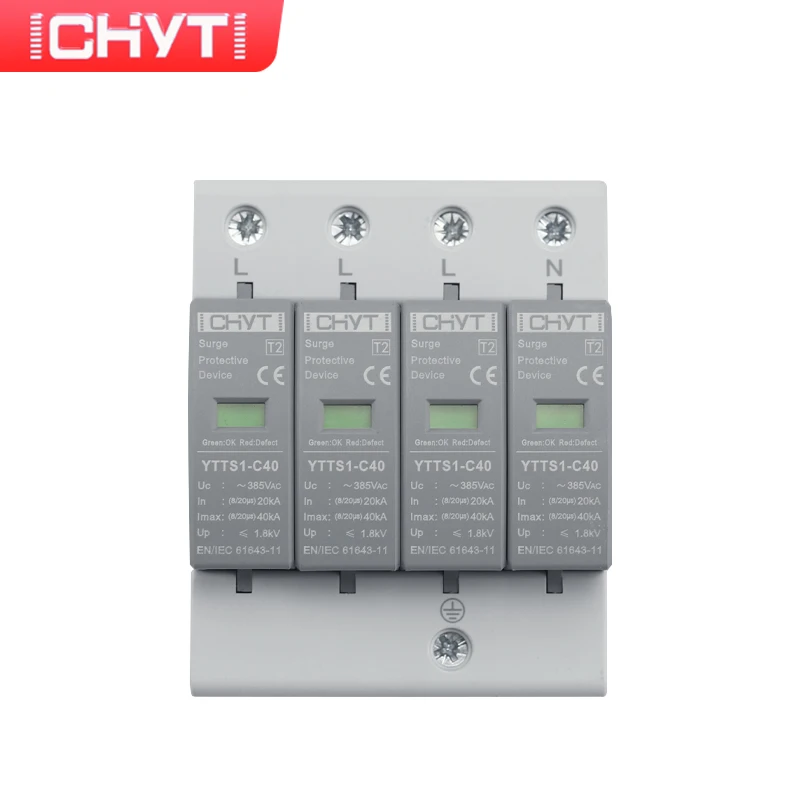 CHYT-Free-Shipping-YTTS1-C40-AC-SPD-4P-385V-20-40KA-Lightning ...