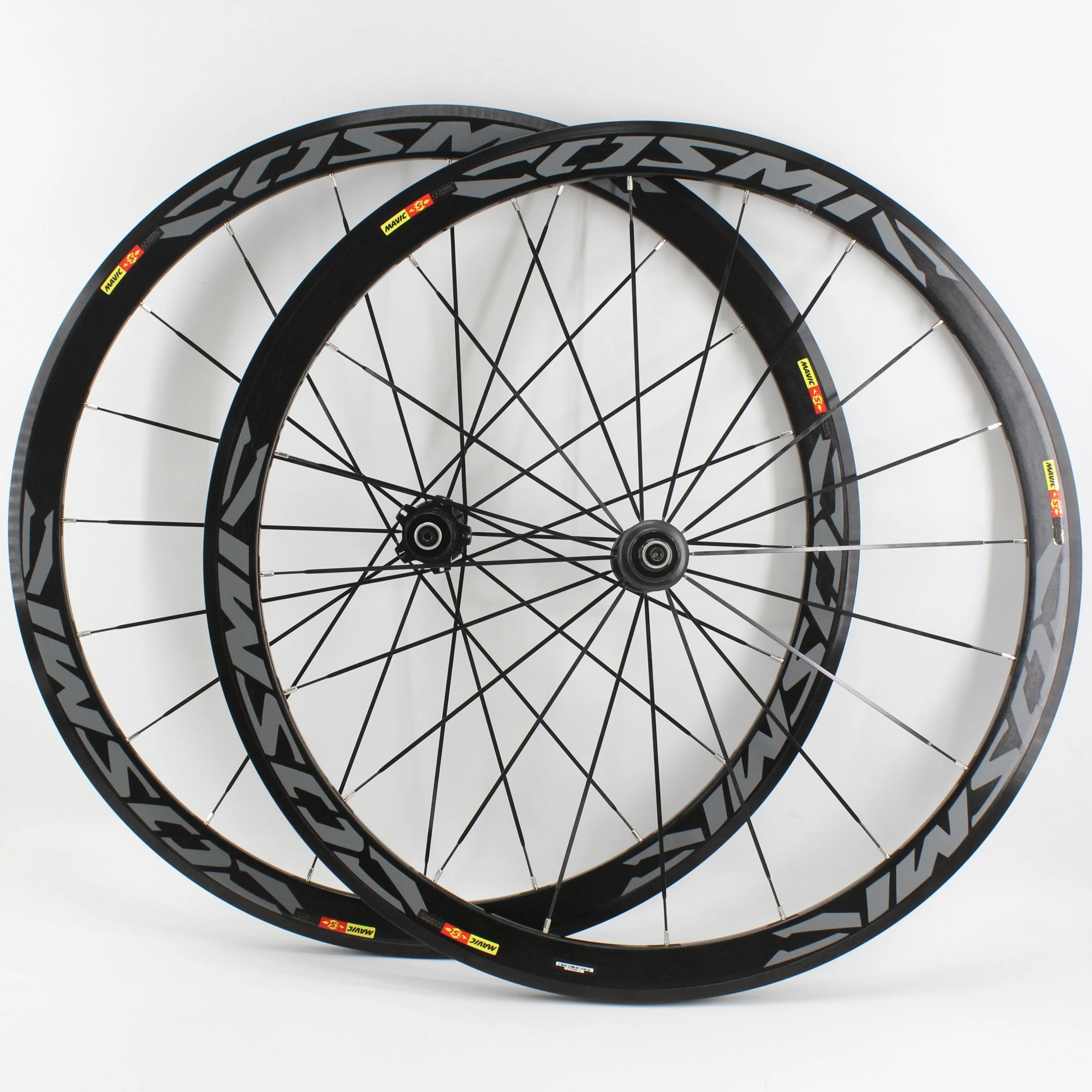 Newest Gray 700c 40mm Road Bike Aluminum Alloy Bicycle Wheelset ...