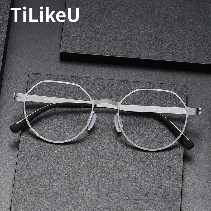 German-Brand-Designer-Ultra-light-Pure-Titanium-Glasses-Frames-Men ...