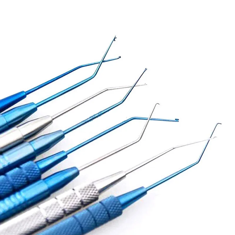 Espátula oftálmica manipuladora, instrumento quirúrgico de doble ...