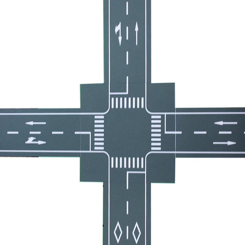 DIY-Mini-City-Road-Model-Crossroads-T-intersection-City-Scene-Landing ...