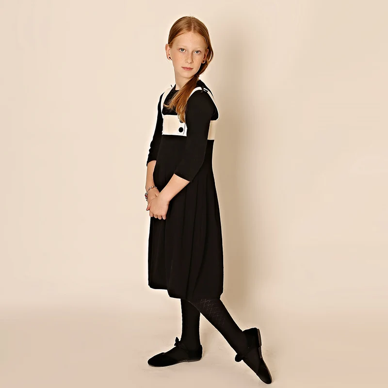 Girls-dress-elegant-leather-and-cotton-family-set-girls-strap-dress ...