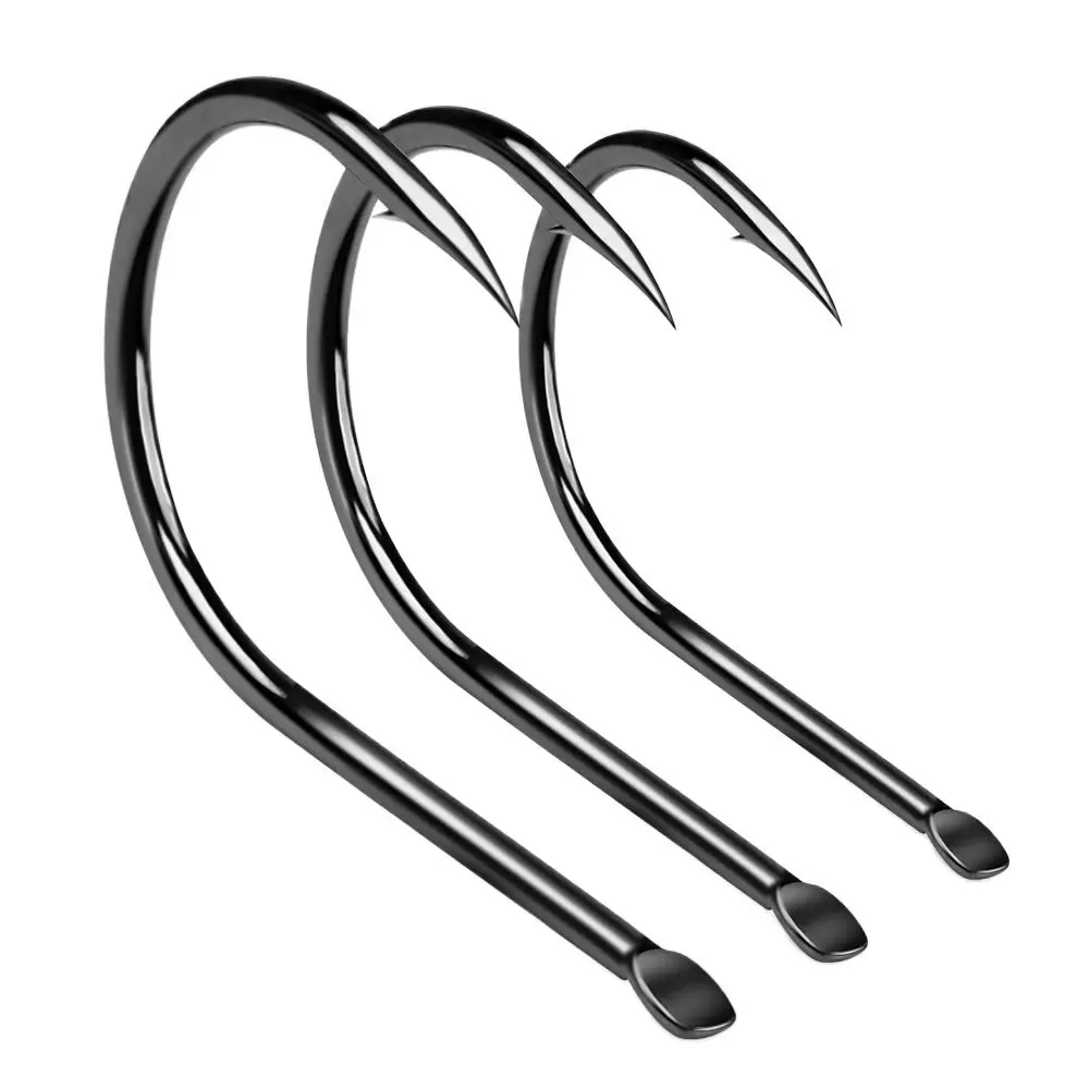 Single-Fishing-Hooks-100pcs-Sea-Tackle-Flat-Fishhooks-Carp-Brabed-Fish ...
