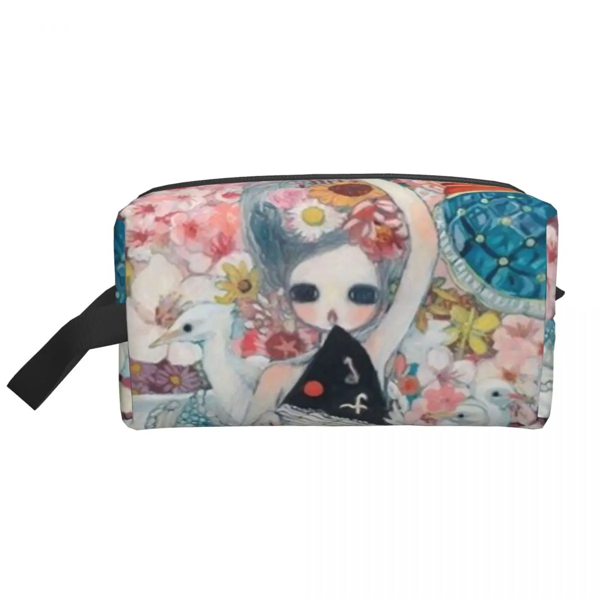 Manga-Animation-Art-Yoshitomo-Nara-Flower-Travel-Cosmetic-Bag-Women ...