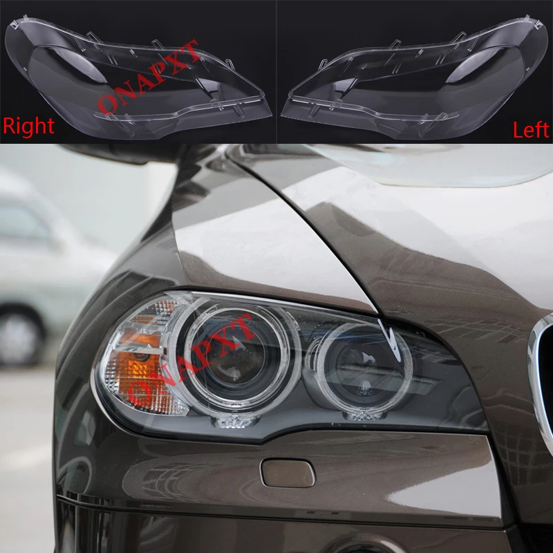 For-BMW-X5-E70-2007-2013-Car-Front-Headlight-Cover-xDrive-30i-35i-40i ...