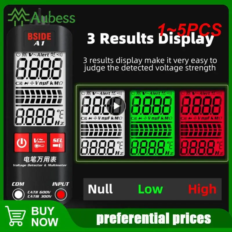 1-5PCS-Mini-Multimeter-Automatic-Intelligent-Digital-Multimeter-LCD ...