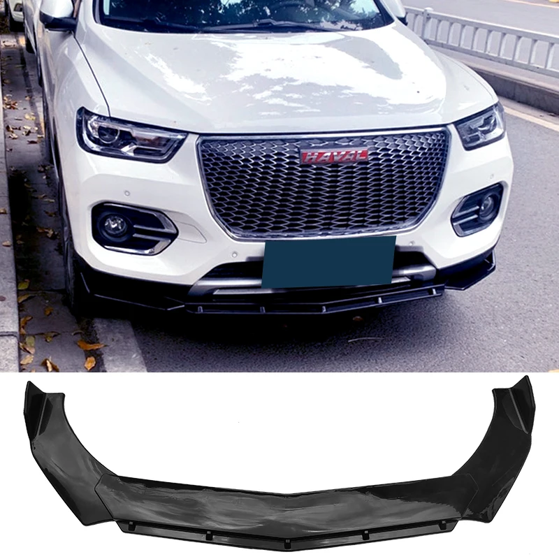 Carbon Painting Front Bumper Spoiler Diffuser Skirt Body Kit Lip ...