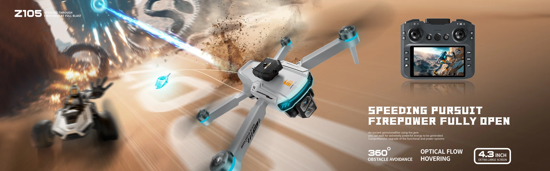 Z105 Drone Professional Dual Camera 5G WiFi GPS FPV UAV Optical Flow ...