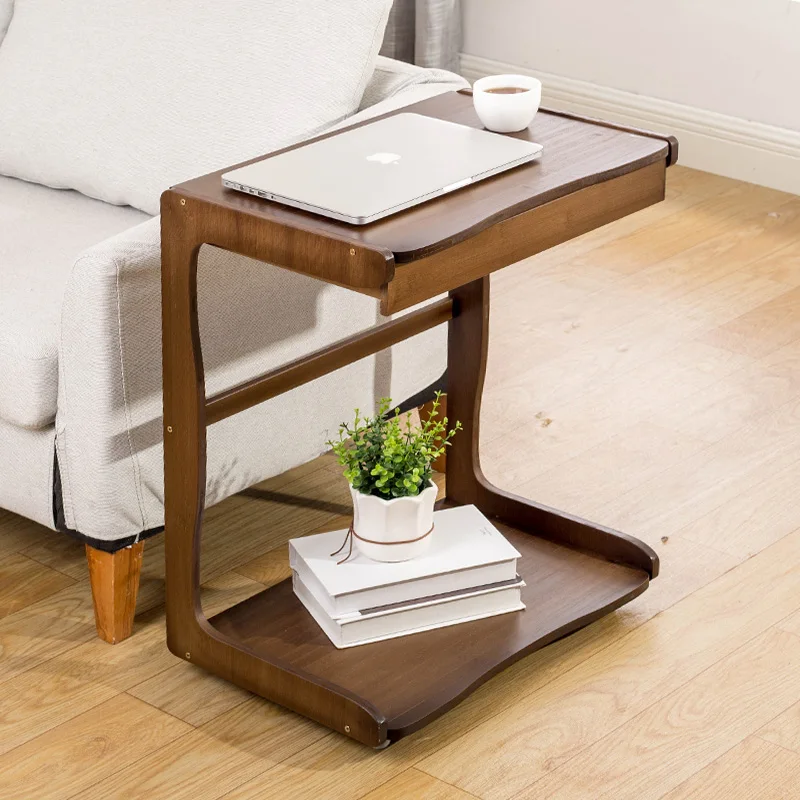 Small-Round-Coffee-Table-for-Living-Room-Mobile-Modern-Computer-Coffee ...