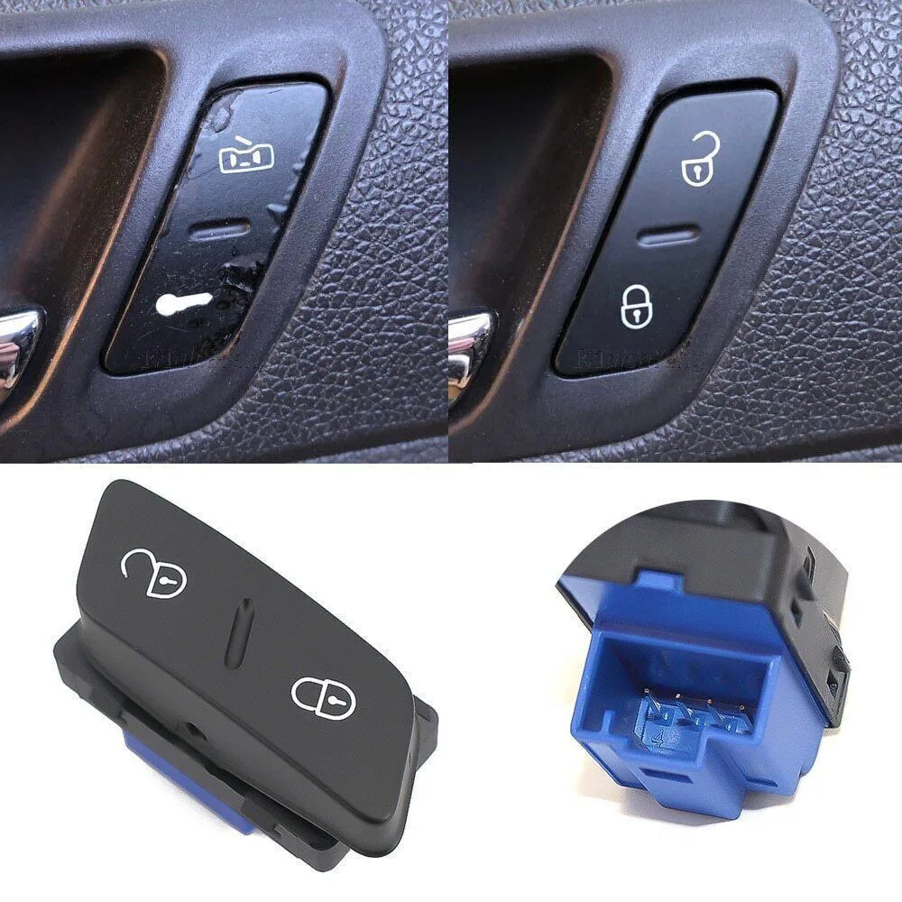 LHD Driver Side Central Door Lock Switch Button For Volkswagen Jetta ...