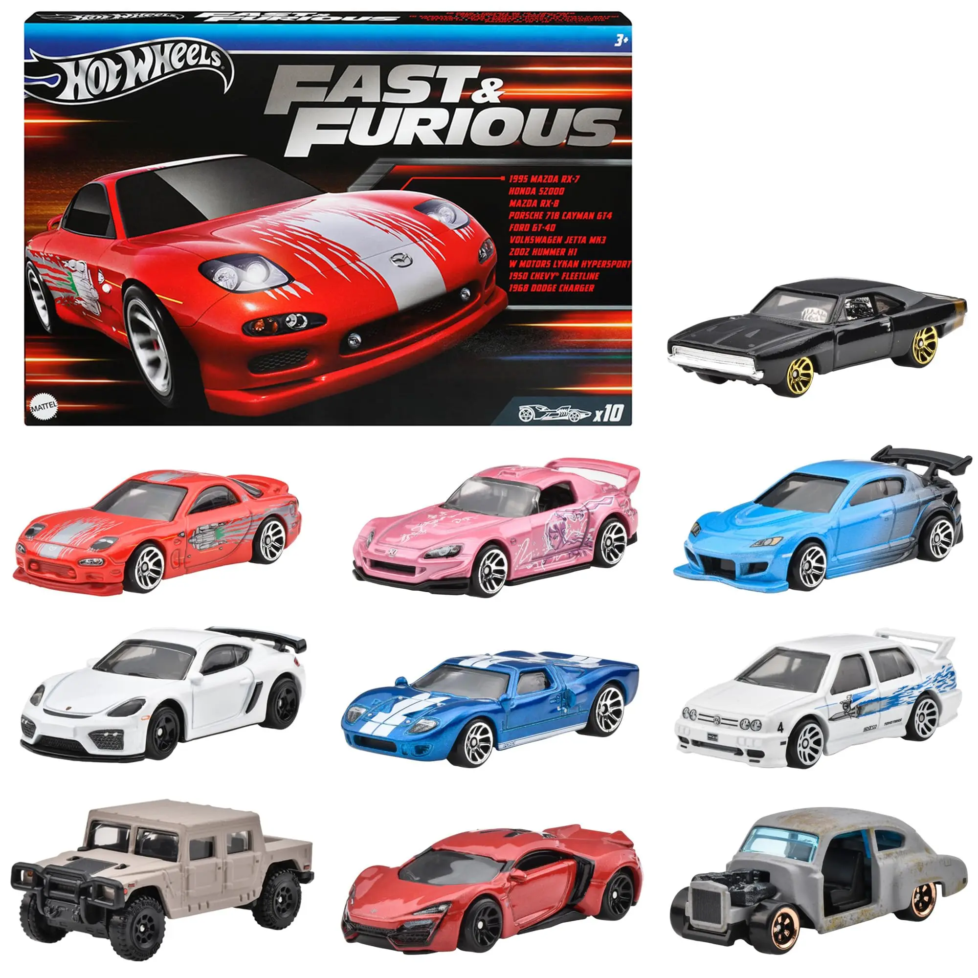 HVX27 HOT WHEELS 1:64 MAZDA RX-7 RX-8 S2000 gt-40 jetta mk3 dodge ...