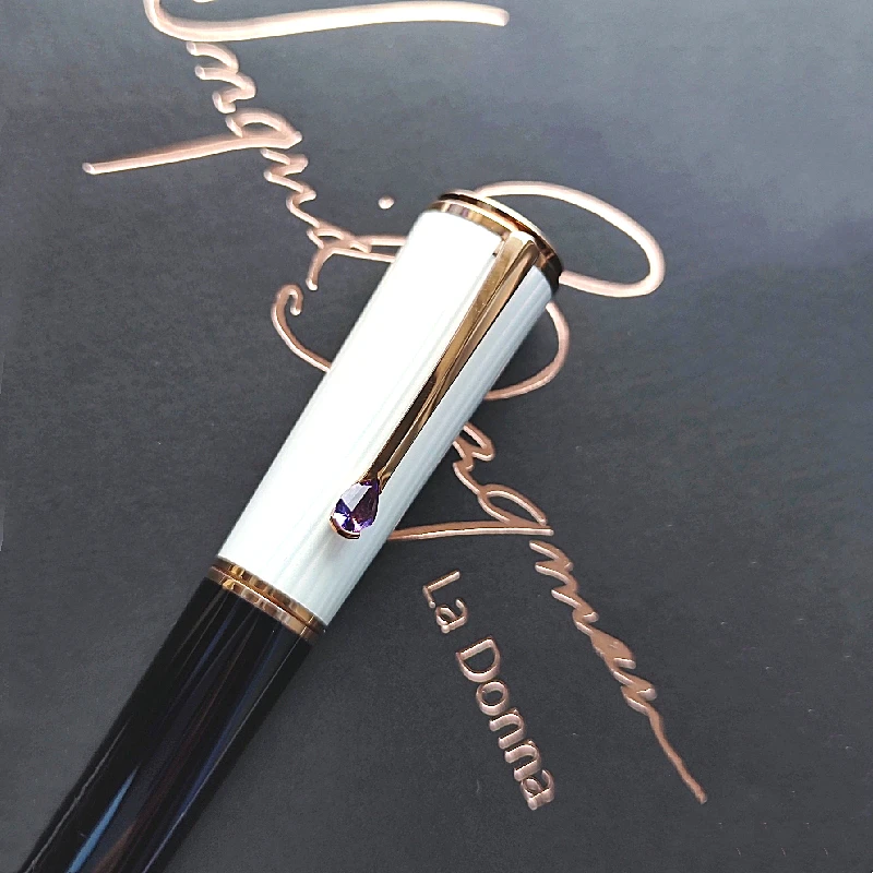 Pluma estilográfica MB, pluma de tinta de escritura de lujo, en blanco ...