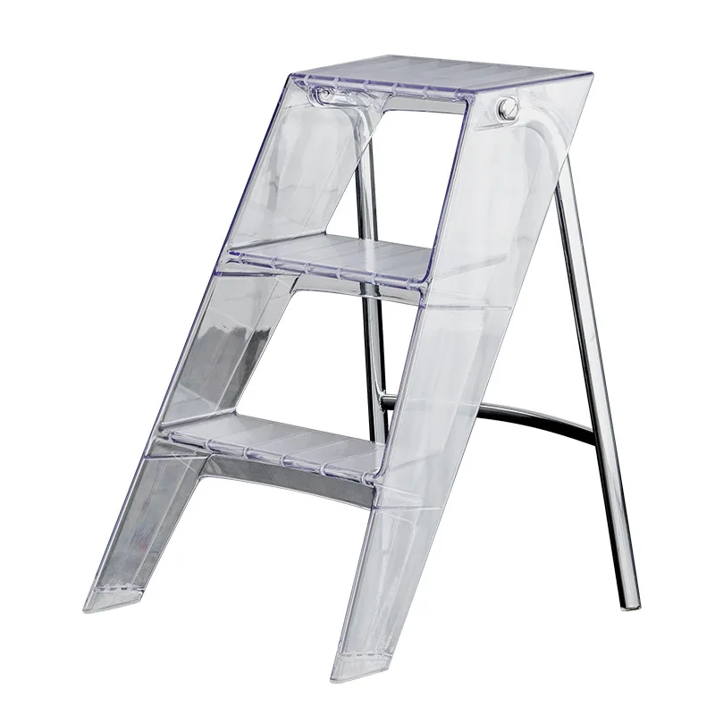 Acrylic-Transparent-Step-Ladder-Plastic-Step-Stools-Folding-Ladders ...