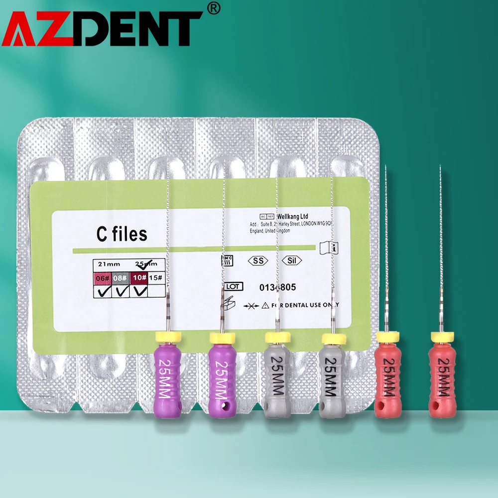 Azdent Dental C File Endodontics Endo Root Canal 25mm Hand Use ...