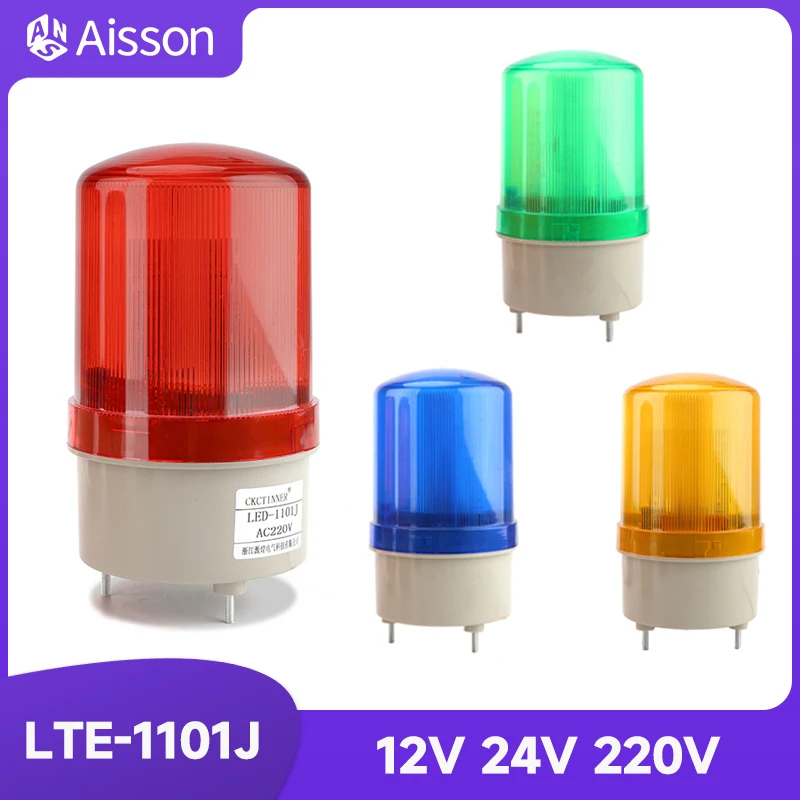 LTE-1101J-Strobe-Signal-Warning-Light-12V-24V-220V-Siren-Sound-and-Rotl ...
