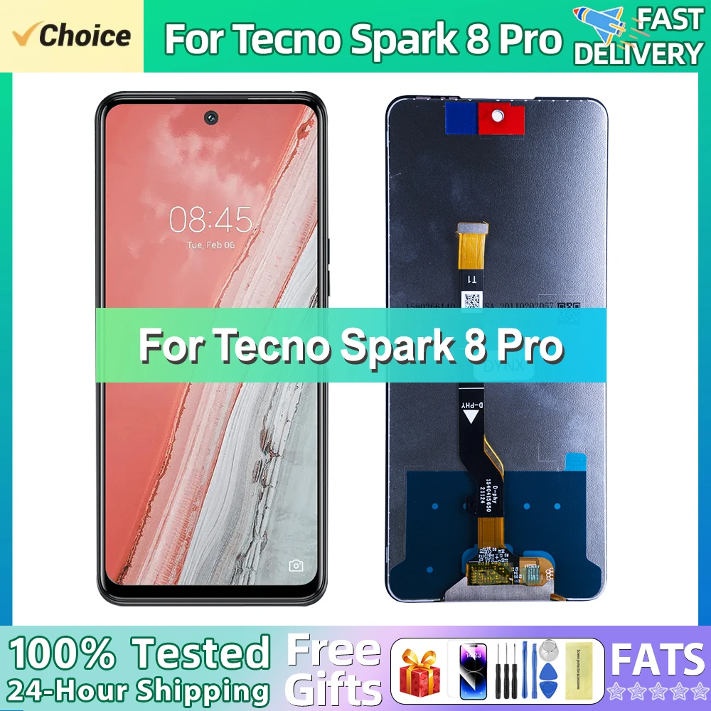 AAA-For-Tecno-Spark-8-Pro-KG8-LCD-Display-Touch-Screen-Digitizer ...