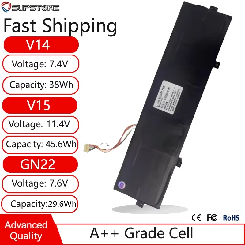 New V14 V15 GN22 Laptop Battery For Dere V14 V15 R12 Pro,M12 MBook M11 ...