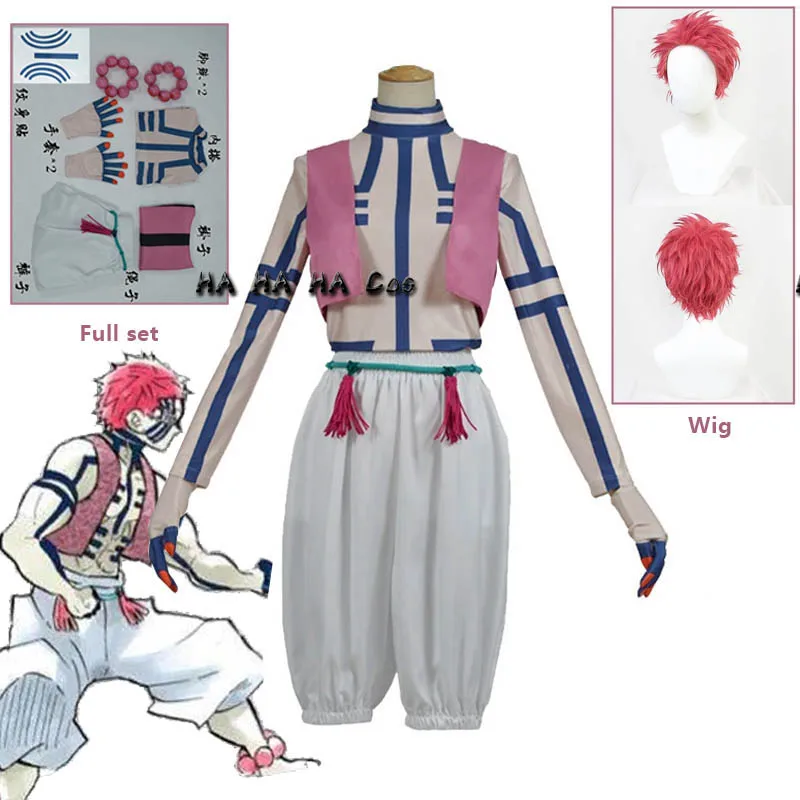 Demônio slayer: kimetsu não yaiba akaza komaji anime cosplay traje ...