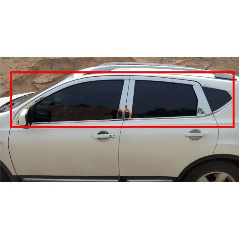 Steel Bright Top+Bottom Full window Frame Sill Trim 20pcs For Nissan ...