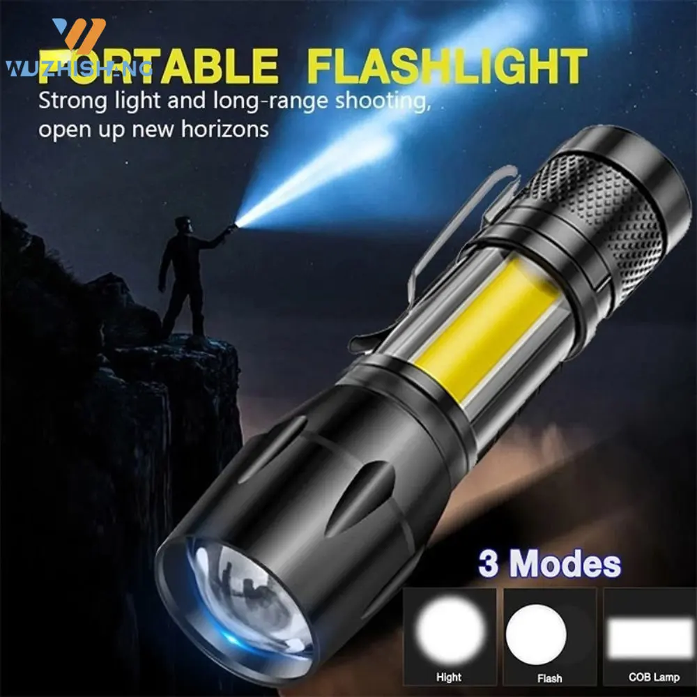 Portable-Rechargeable-Zoom-LED-Flashlight-XP-G-Q5-Flash-Light-Torch ...