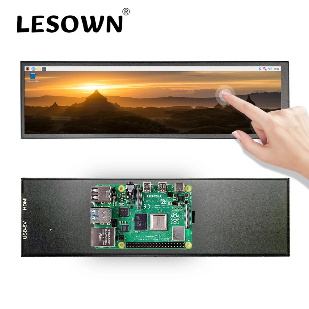 LESOWN-Wide-Stretched-Bar-LCD-Screen-Display-8-8-inch-mini-HDMI ...