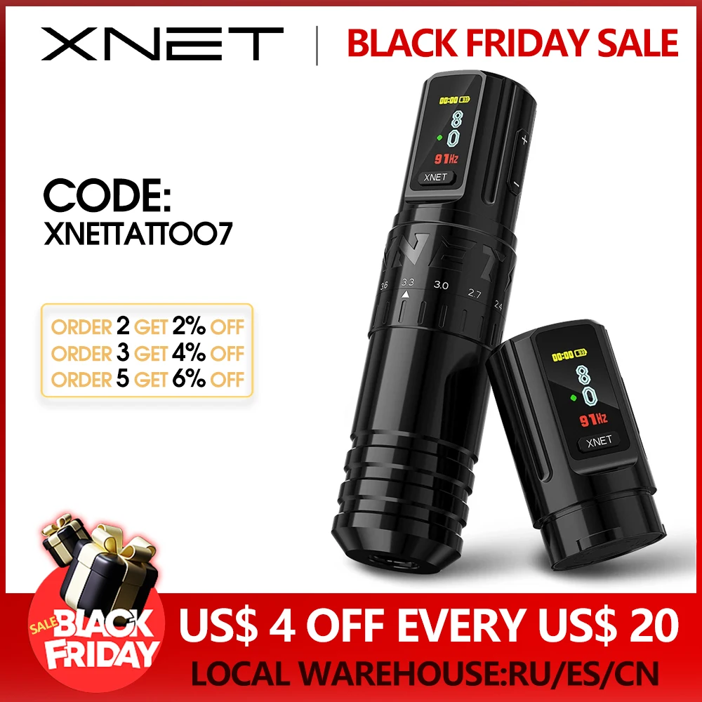 XNET-Vipera-Professional-Wireless-Tattoo-Machine-Adjustable-Stroke-2-4-4-2mm-OLED-Display ...