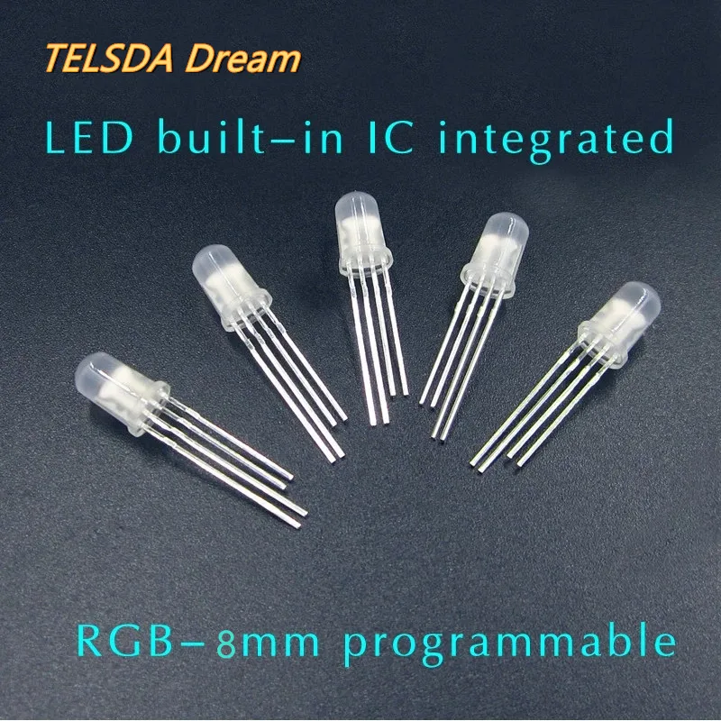 DC5V-WS2812D-F5-5mm-F8-8mm-Round-RGB-LED-WS2812-chipset-inside-RGB-Full ...