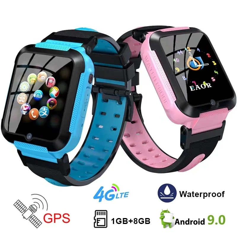 Kids-Smart-Watch-4G-LTE-WiFi-Smartwatch-IP67-Waterproof-Android-9-0 ...