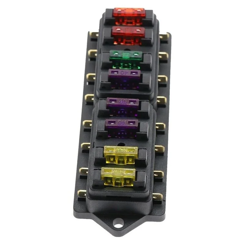 4/6/8 Ways Car Fuse Box Circuit Standard ATO Blade Fuse Box 12V 24V ...