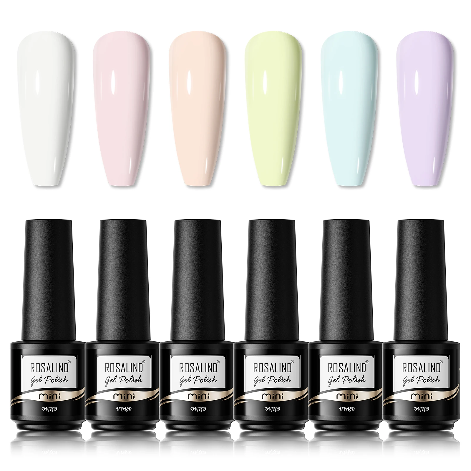 Rosalind-6PCS-Kit-Gel-Nail-Polish-Macaron-Hybrid-Varnish-Top-Base-Coat ...