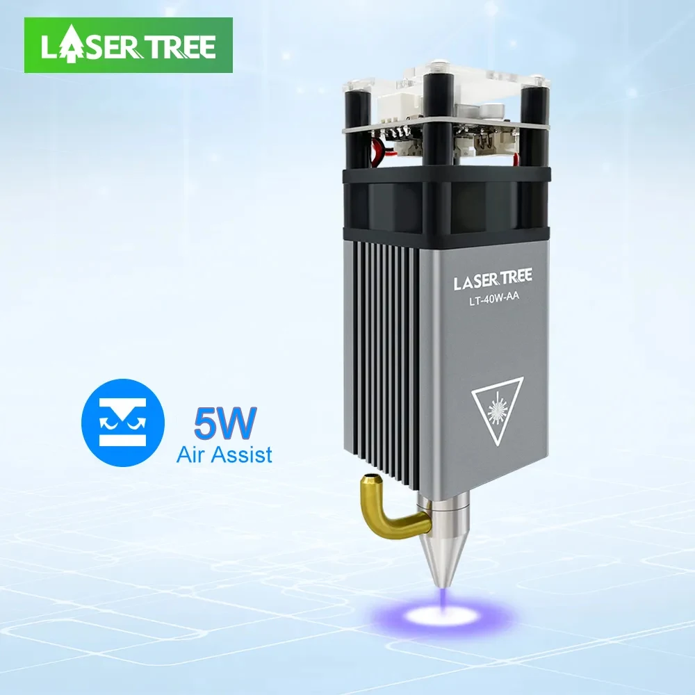 LASER-TREE-5W-Air-Assist-DIY-Laser-Cutter-Module-450nm-TTL-Blue-Light ...