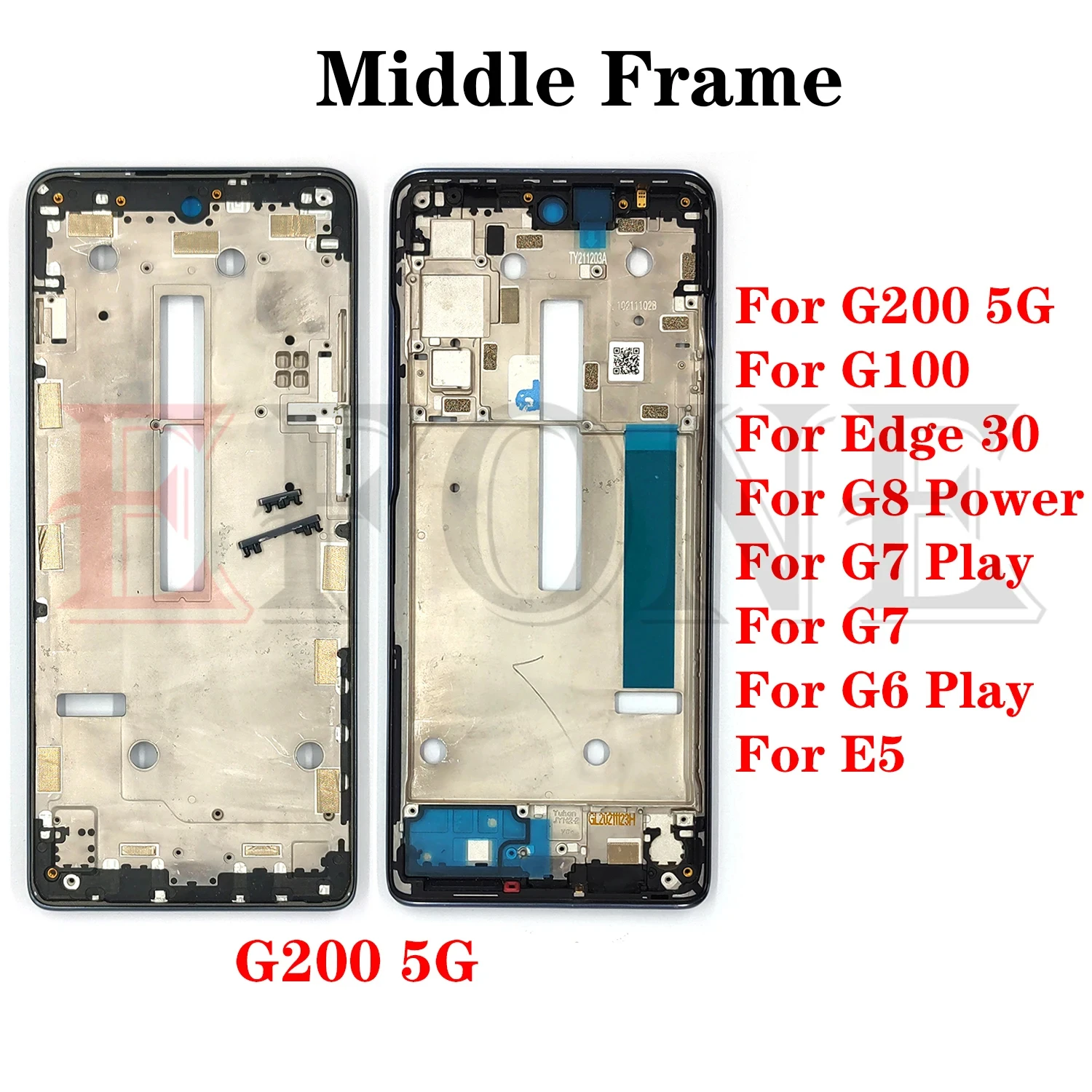 For Motorola Moto Edge 30 G200 G100 G6 G7 G8 Play Power Middle Frame ...