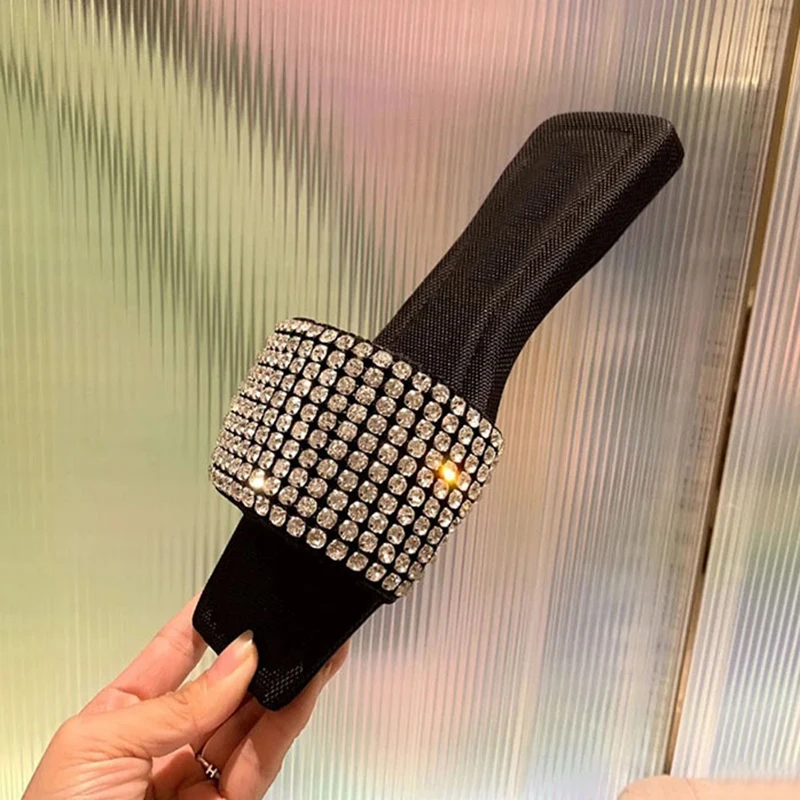 Bling-Bling-Crystal-slippers-women-flat-heel-shiny-glitter-slides ...
