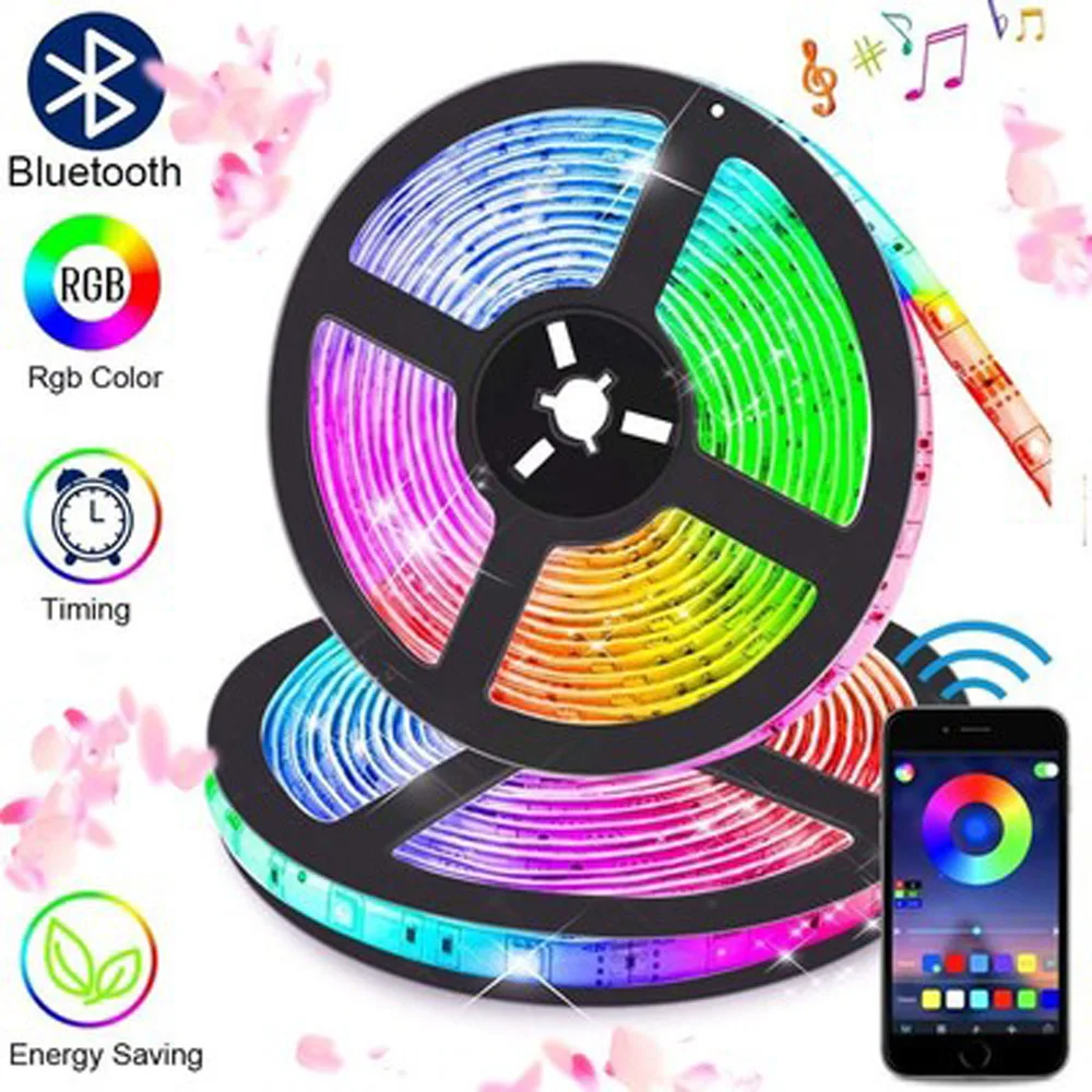 Colorful-Led-Strip-Light-5050-Smart-RGB-Ribbon-Tape-Flexible-Bluetooth ...