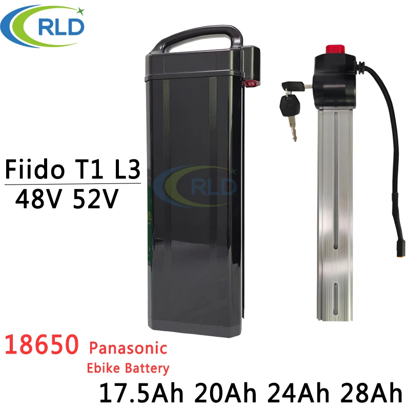 48v 52v Fiido T1 Cargo L3 Electric Bike Replacement Battery 17.5ah 20ah ...