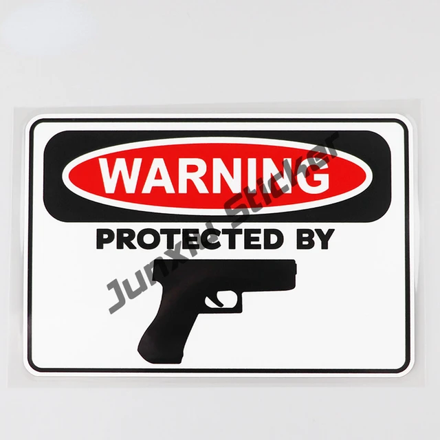 Gun Warning Stickers