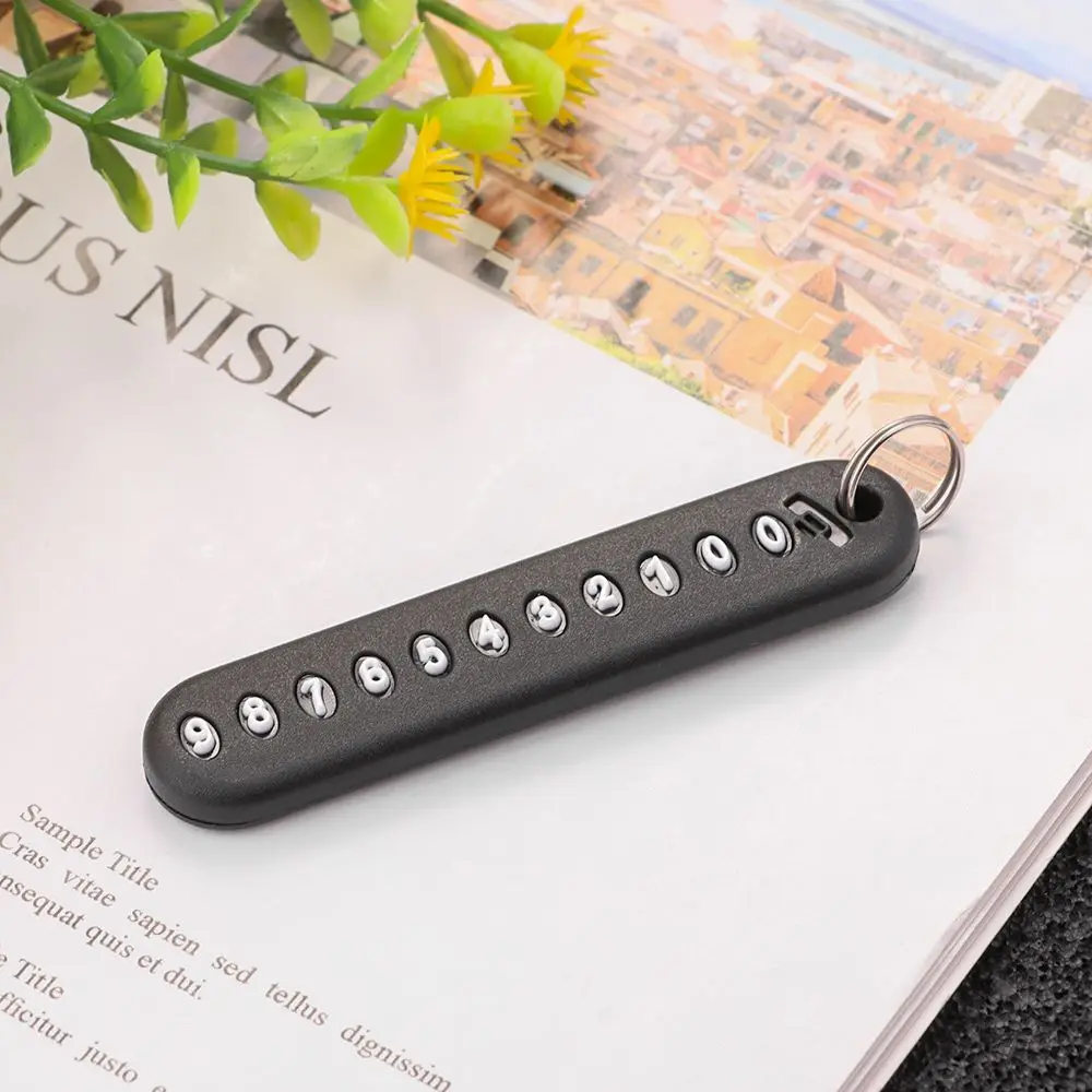 Anti-lost-DIY-Keychain-with-Phone-Number-Key-Chain-Pendant-Creative-Pet ...