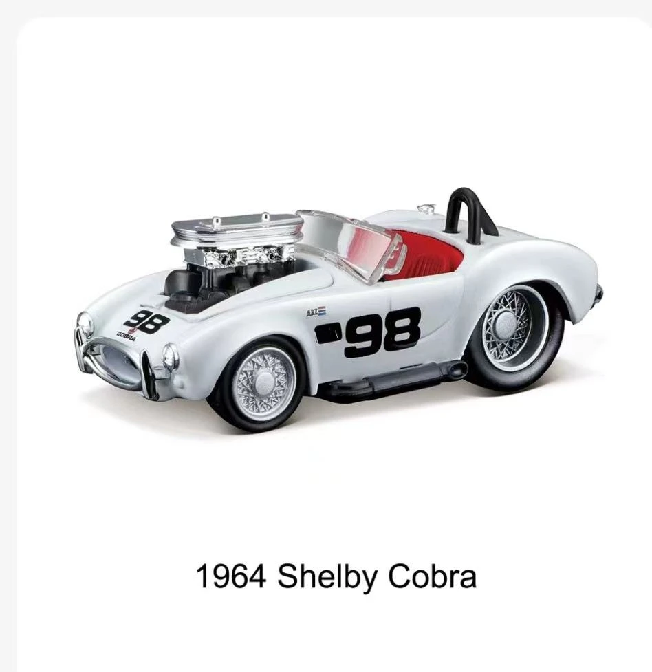 Maisto 1:64 1964 Shelby Cobra Static Small Scale Alloy Car Model Toy ...
