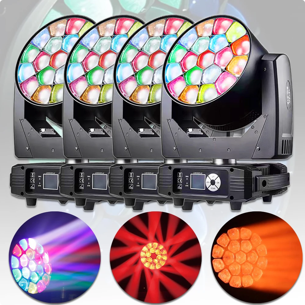 4Pcs-Lot-Leda-B-EYE-K10-Stage-Light-19x20W-RGBW-4in1-DMX-Zoom-Strobe ...
