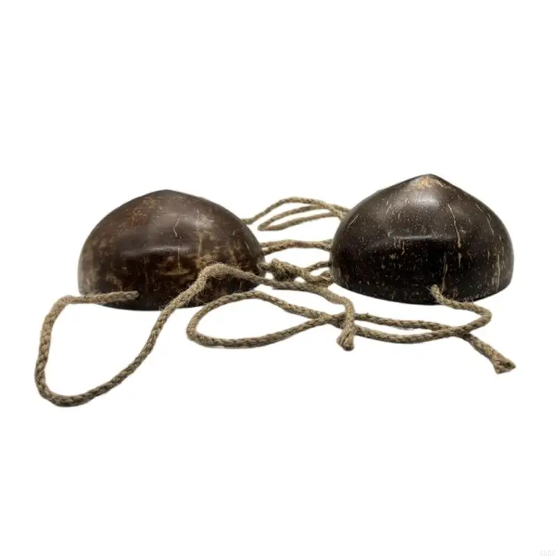 Hawaiian Coconuts Bra Natural Bra Novelty Coconuts Shell Bra with Cord ...