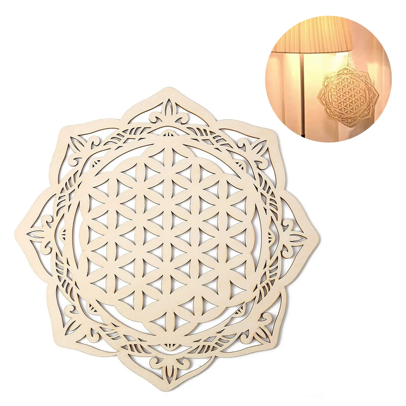 Sacred Geometry Wall Art Wood Sign Crystal Grid Meditation Chakra ...