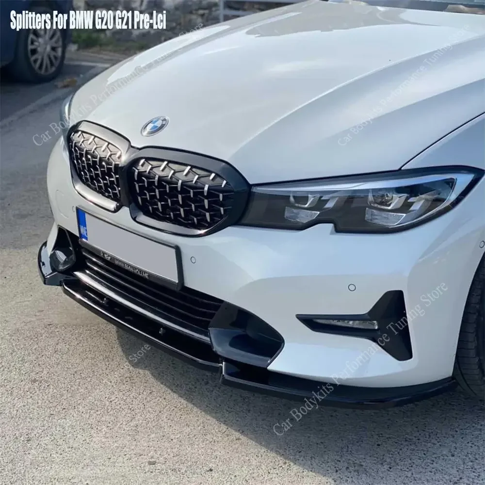 3Pcs-Maxton-Style-Front-Bumper-Splitter-Lip-Spoiler-Diffuser-For-Bmw ...