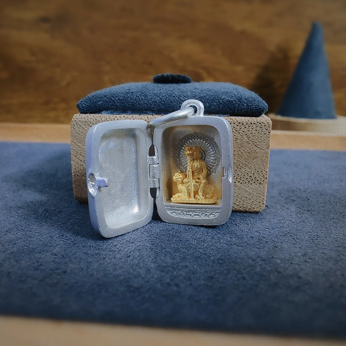 Золотая подвеска Gawu Box Тибетский король Бодхисаттва | AliExpress