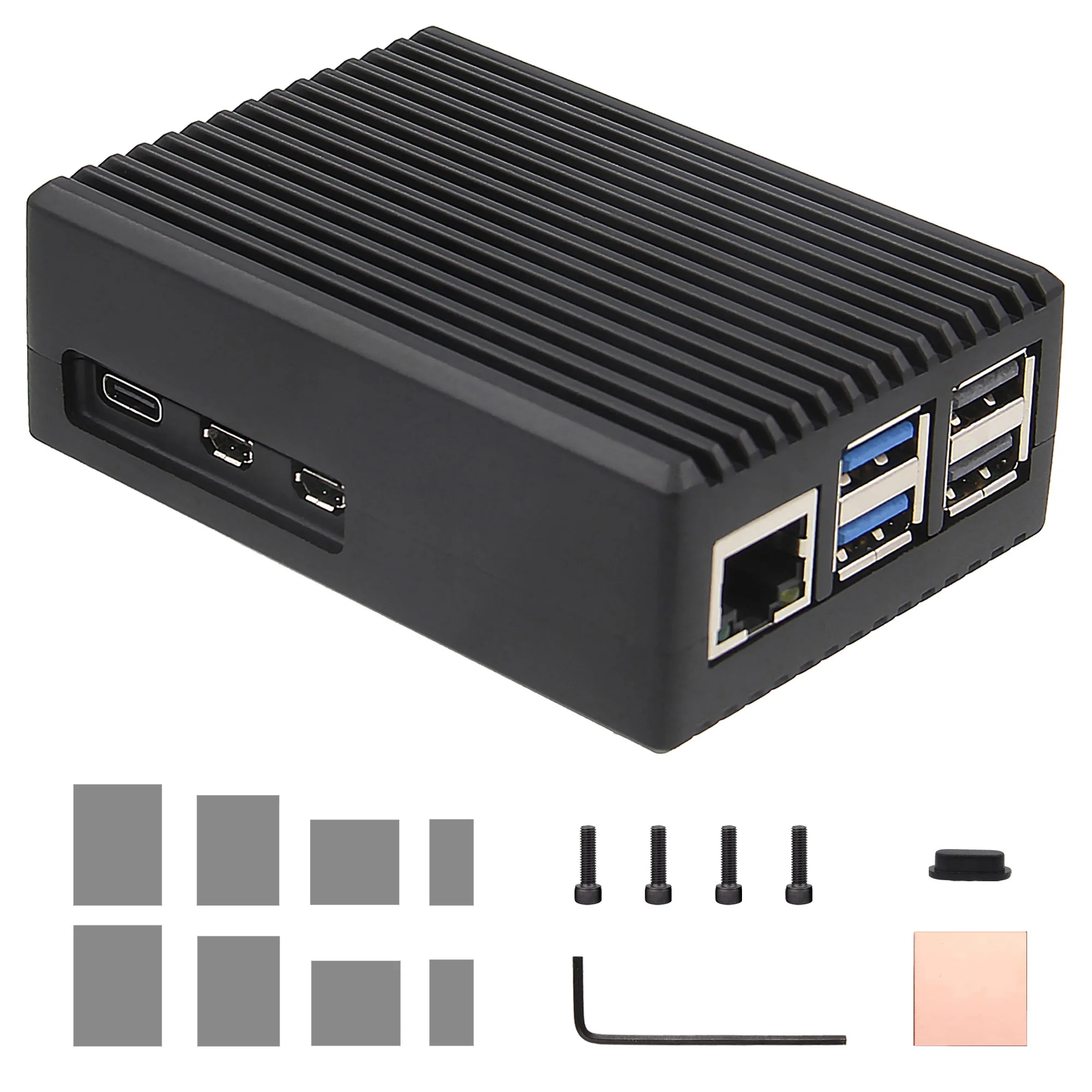 Geekworm-Raspberry-Pi-5-Case-Heavy-duty-Aluminum-Passive-Cooling-Case ...